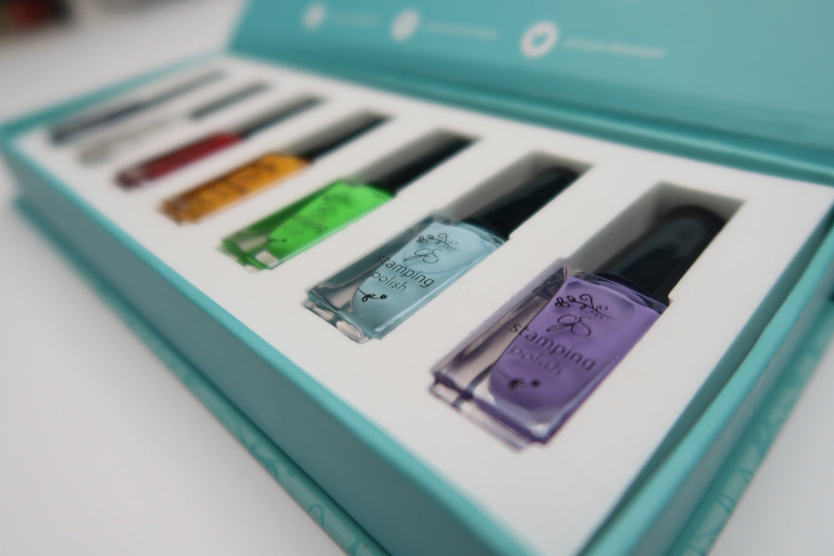 Stamping Polish Kit - Starter (7 Colors) | Clear Jelly Stamper