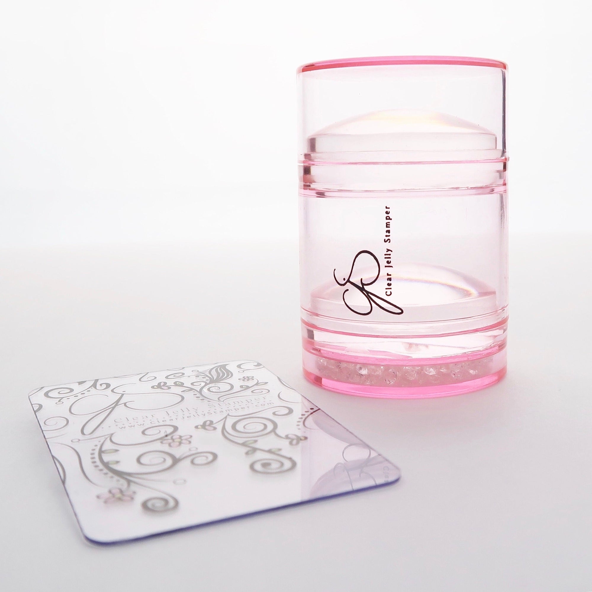 The Big Bling - XL Stamper - Pink – Clear Jelly Stamper
